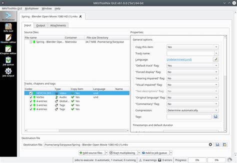 mkvtoolnix a set of tools for working with mkv linuxmaster club