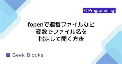 C言語 Fopens関数で開いたファイルに書き込みする方法