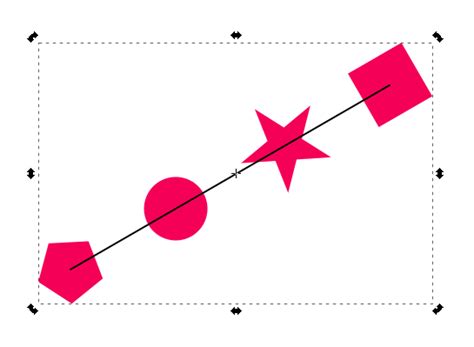 Alignment Align And Distribute Multiple Objects In Angled Path Guide