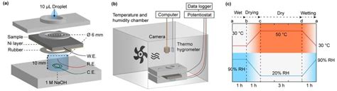 A Schematic Of The Electrochemical Cell For The Measurement Of Download Scientific Diagram