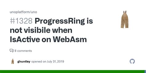 progressring is not visibile when isactive on webasm · issue 1328