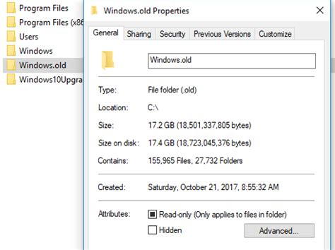 Delete Windows Old After The Windows Fall Creators Update PCsteps Com