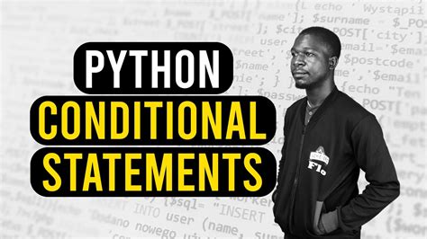 Python Conditional Statements Youtube
