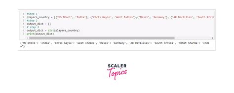 How To Convert A List To Dictionary In Python Scaler Topics