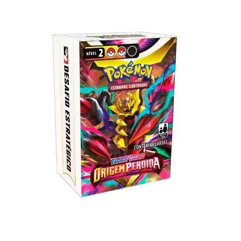 Caixa Box Cards Pokémon Desafio Estratégico Origem Perdida Copag