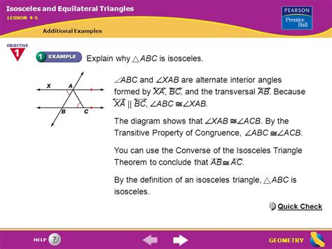 Isosceles Triangle Abc