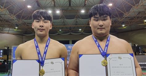 경기대 임주성·김민호 대한체육회장기씨름 원년 ‘패권