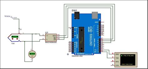 Schematic Diagram Of Connections With Max31855