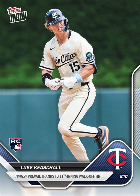 Luke Keaschall 2025 Mlb Topps Now® Card 543 Pr 1378