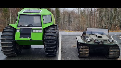 ШЕРП+АРГО на болоте на старой лесовозке. - YouTube