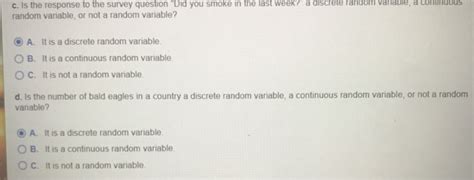 Solved Determine Whether The Value Is A Discrete Random Chegg