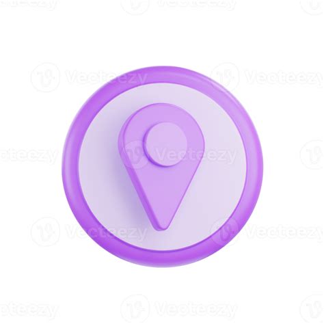 D Rendering Blue Map Pin Render Location Mark Or Navigation Sign PNG