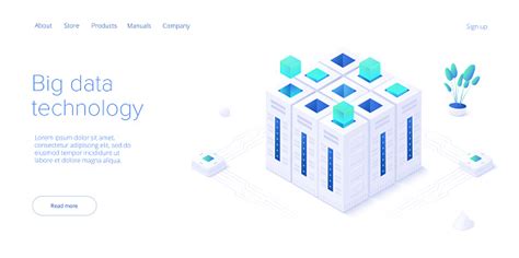 등등 벡터 일러스트레이션의 빅 데이터 기술 정보 저장 및 분석 시스템 디지털 기술 웹 사이트 방문 페이지 템플릿 0명에 대한 스톡 벡터 아트 및 기타 이미지 Istock