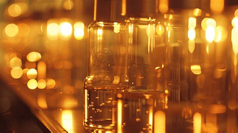 Amber Volumetric Flask Background Liquid Flask Glass Background