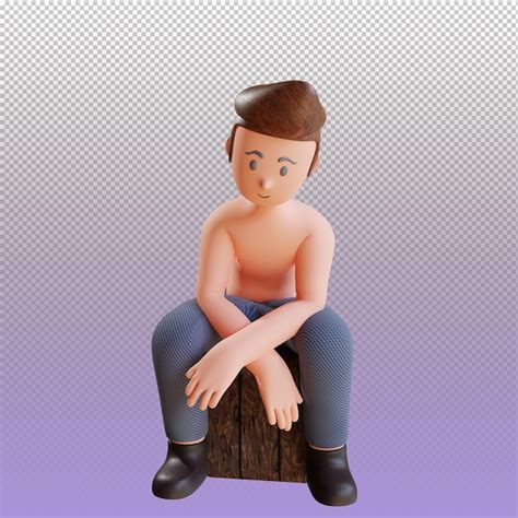 Premium Psd 3d Male Character