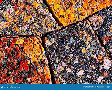 breccia a colorful breccia with angular fragments of different rocks