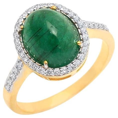 Emerald Maiden Ring In 14k Yellow Gold For Sale At 1stdibs