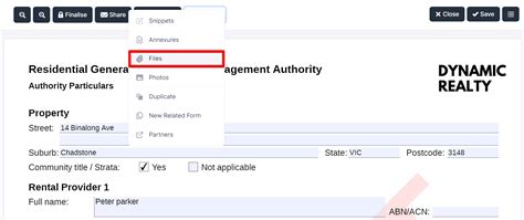 Attach File Forms Live