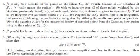 Solved Gaussian Distribution And The Curse Of Chegg