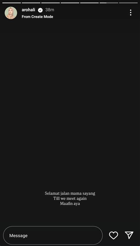 Innalillahi Alya Rohali Berduka Ibunda Tercinta Meninggal Dunia