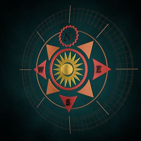 Compass Roses 3d Model 39 Vue Obj Fbx Dxf Dae C4d 3ds Free3d