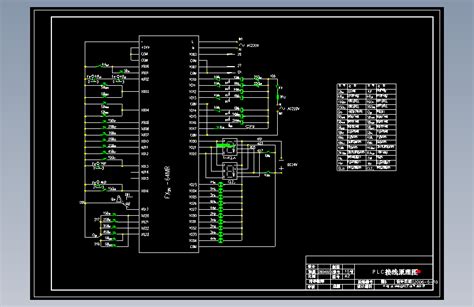 交流双速货梯plc原理图 Autocad 2000 模型图纸下载 懒石网