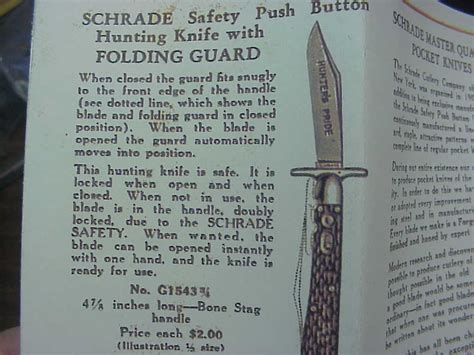 Schrade Switchblade Catalogs Pamphlet Copies Not Original Apple Valley Knives