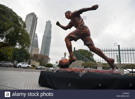 Buenos Aires Argentina Jun 28 2016 The Sculpture Of The Soccer Star Lionel Messi At The