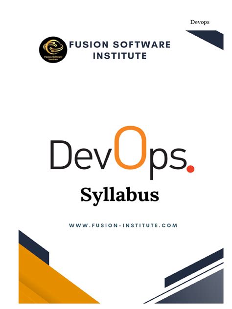 fusion devops syllabus new pdf systems architecture computer