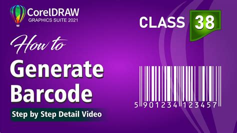 Generate Barcode In Coreldraw Class 38 Coreldraw 2021 Tutorial In