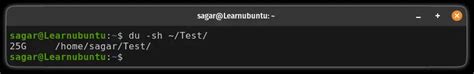 Using Du Command In Ubuntu To Get Directory Size
