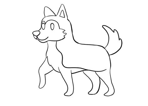 آموزش نقاشی سگ هاسکی برای کودکان به روشی ساده