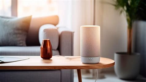 Premium Photo Home Portable Speaker On The Table Selective Focus Hit