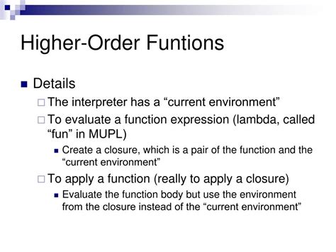 ppt interpreters and higher order functions powerpoint presentation