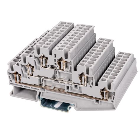 Triple Layer Spring Terminal Block Multiple Conductor Level And Phoenix Contact