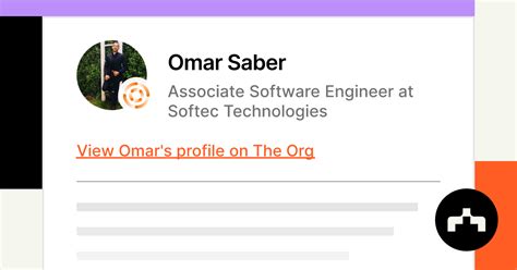 Omar Saber Associate Software Engineer At Softec Technologies The Org
