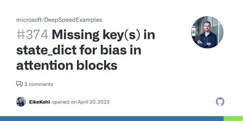 missing key s in state dict for bias in attention blocks · issue 374