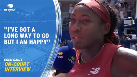 Coco Gauff On Court Interview 2023 Us Open Quarterfinals Youtube