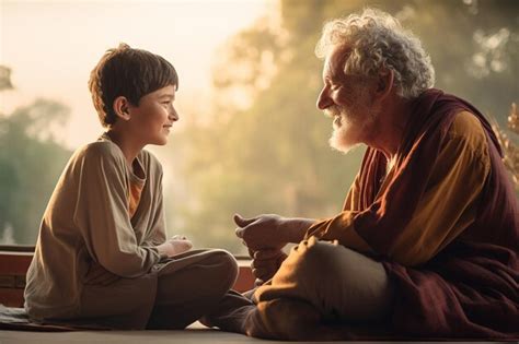 Premium Ai Image Wisdom Shared Older Mentor Sharing Life Lessons