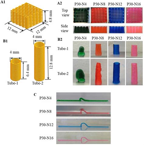 3d Printing Of Sample Constructs A1 A Representative Computer Aided