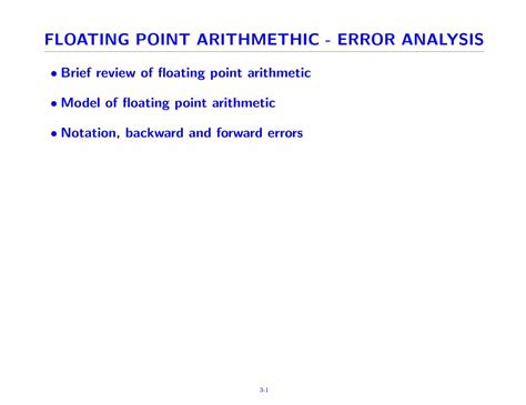 pdf floating point arithmethic error analysissaad csci5304 files