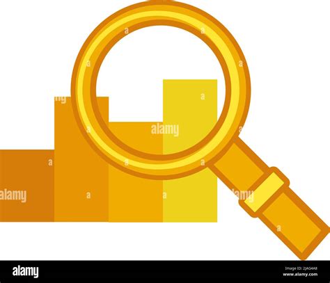 Yellow Sales Dynamic Analysis Icon On White Background Vector