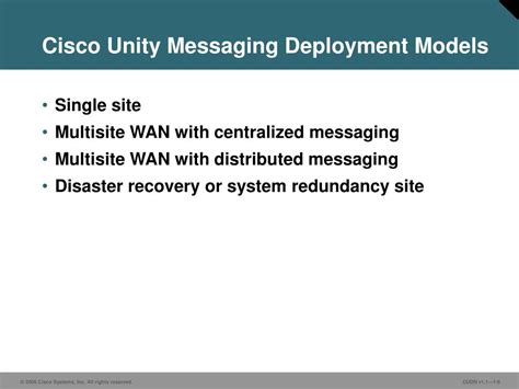 PPT Cisco Unity Design ProcessPresales PowerPoint Presentation Free Download ID