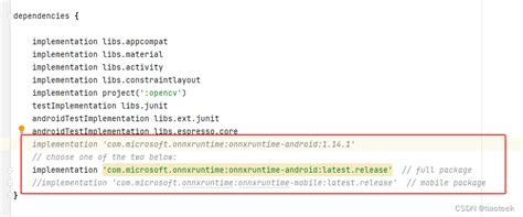 Android中调用onnxruntime框架android Onnxruntime Csdn博客