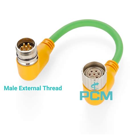 Interbus Module Power Supply Cable M23 Angled Connector Premier Cable
