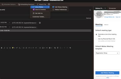 Webex Meeting Registration Template Cisco Community