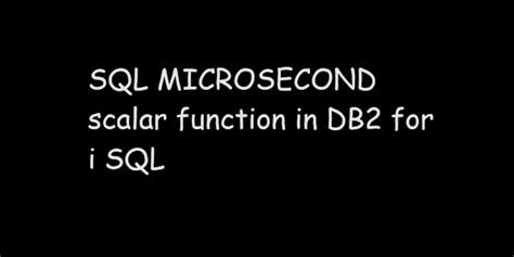 As400 And Sql Tricks