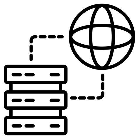 Web Hosting Icon Line Vector Illustration 40552853 Vector Art At Vecteezy