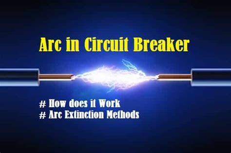 arc in circuit breaker how it works two methods of arc extinction