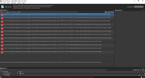 error message whenever i create new project cs0103 unity engine